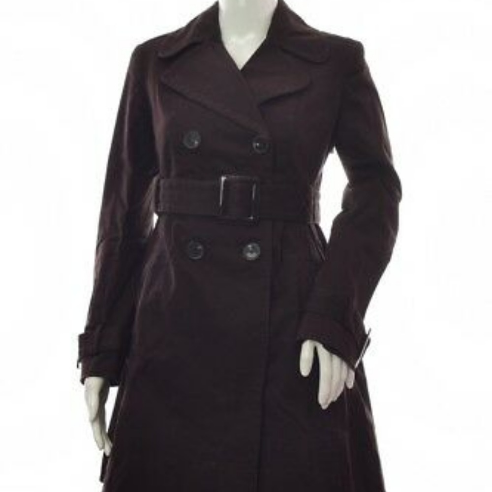 Zara Basic Belted Double Breasted Trench Coat - Gem